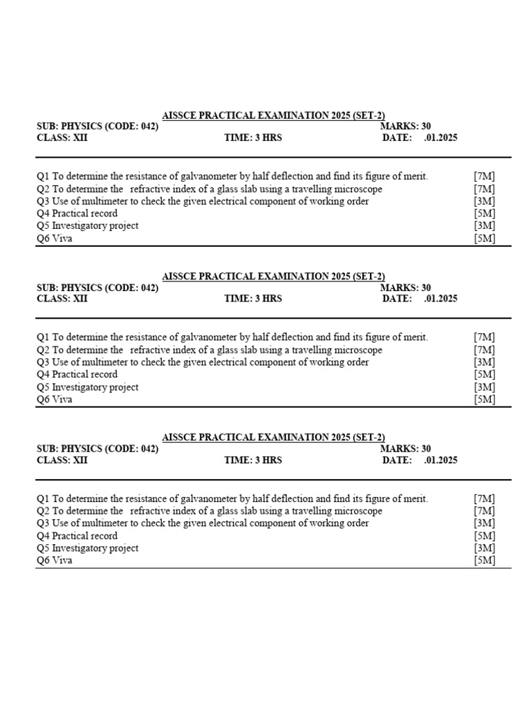 Aissce Phy Set-2.. | PDF | Electricity | Electrical Engineering