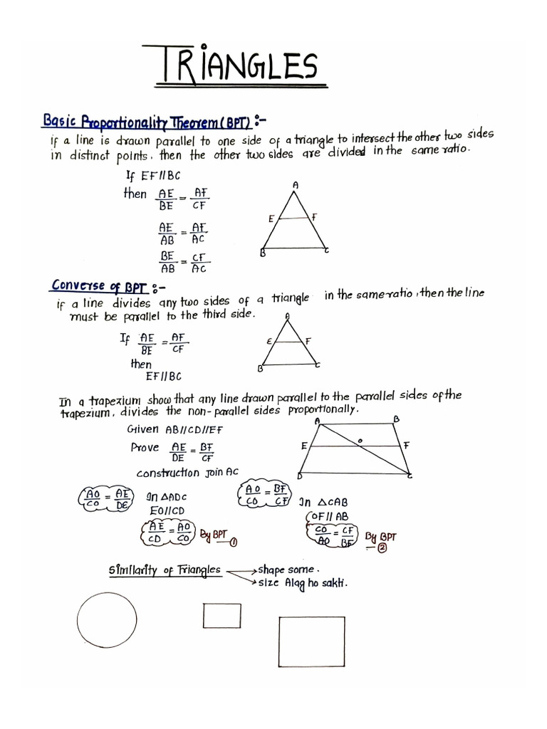 Triangle Handwritten Notes | PDF