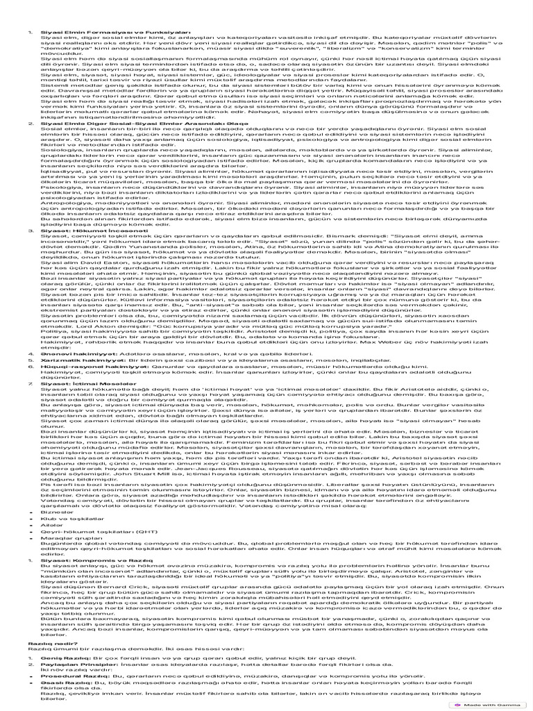 Siyasi Elmin Formasiyasi Ve Funksiyalari Siyasi Elm Diger Sosial Elmler Kimi Oz Anlayislari Ve ...