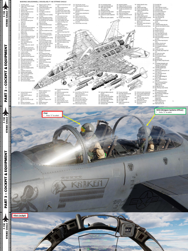DCS F-15E Strike Eagle Guide DRAFT - Cockpit Part 1 | PDF | Cockpit ...