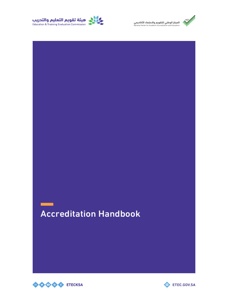 02 Accreditation Handbook | PDF | Evaluation | Program Evaluation