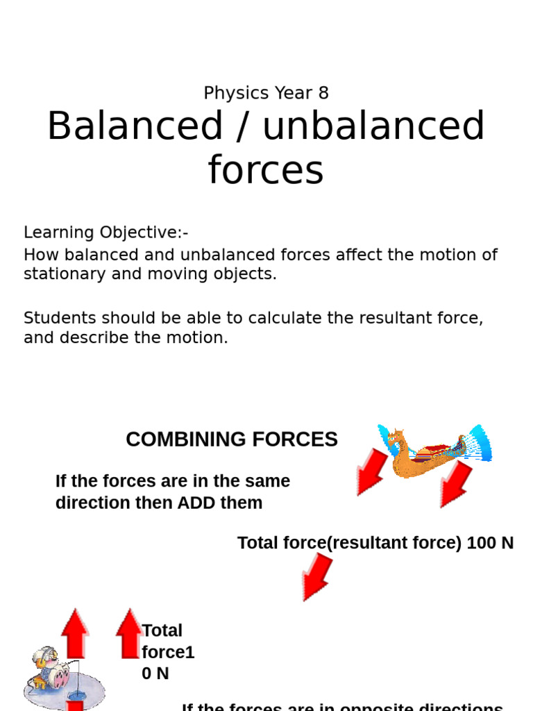 Y8 Balanced Forces Part 2 Students | PDF | Force | Weight
