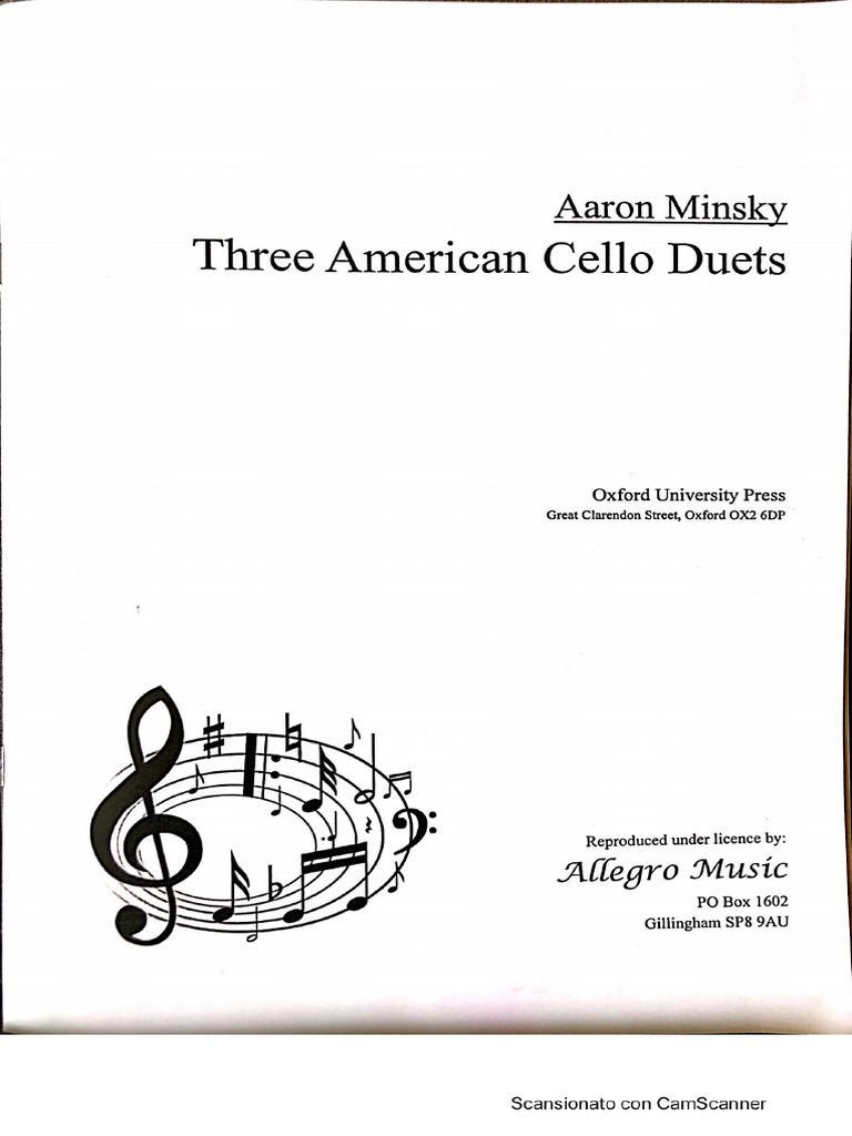 AARON MINSKY - Three American Duets | PDF