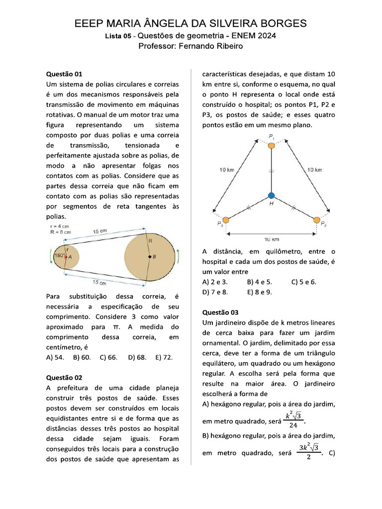 Geometria Enem | PDF