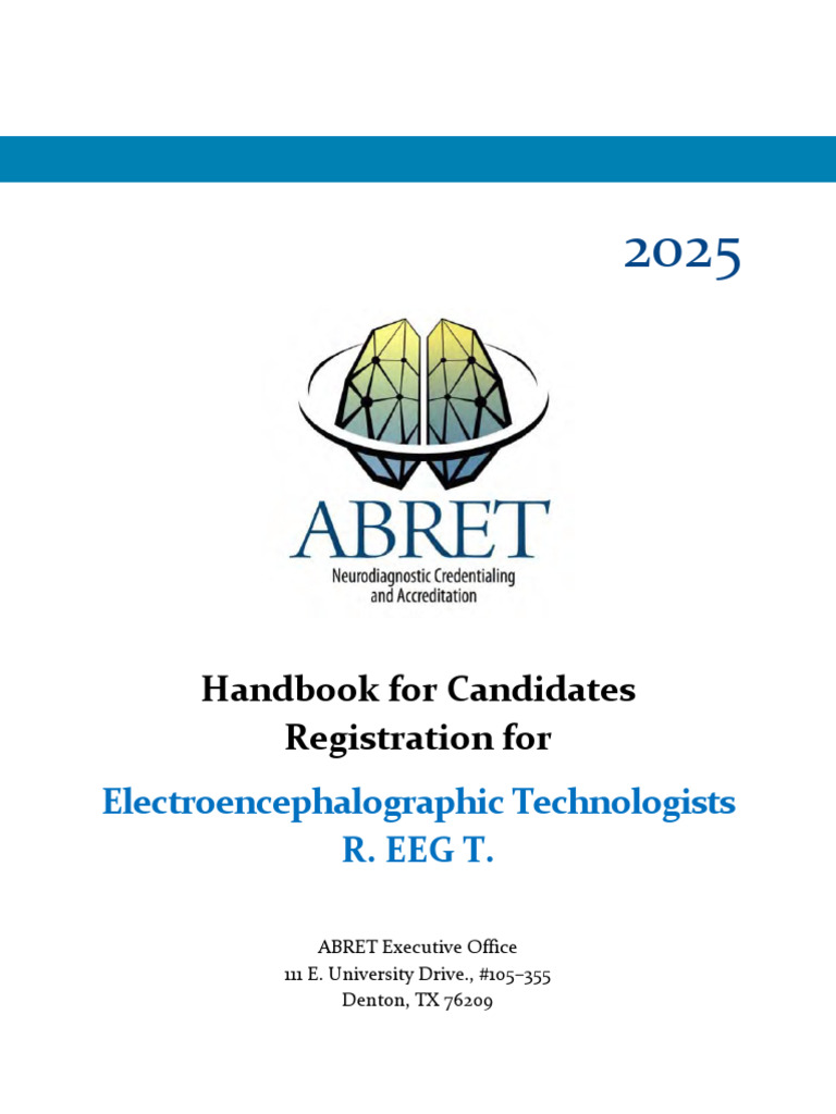 REEGT 2025 Handbook | PDF | Electroencephalography | Americans With ...