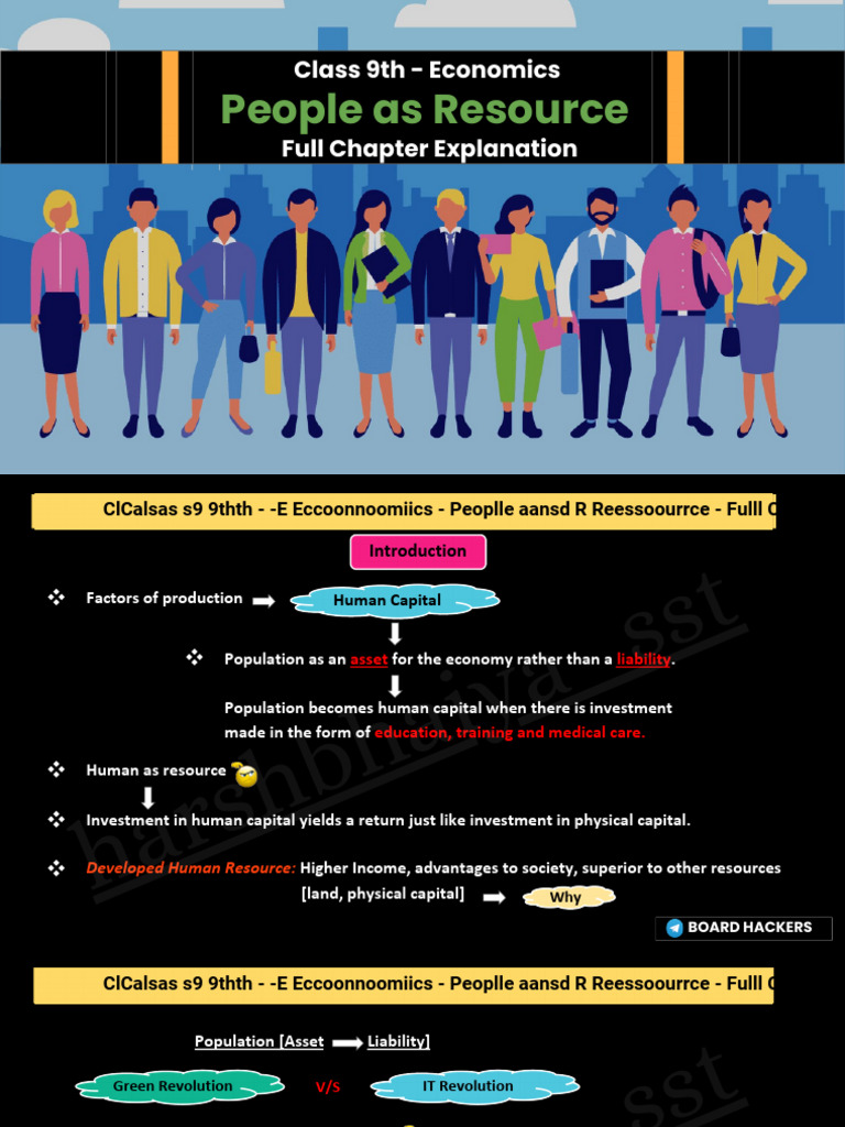 Class 9th - Economics Chapter 02 Full Explanation | PDF | Economics ...