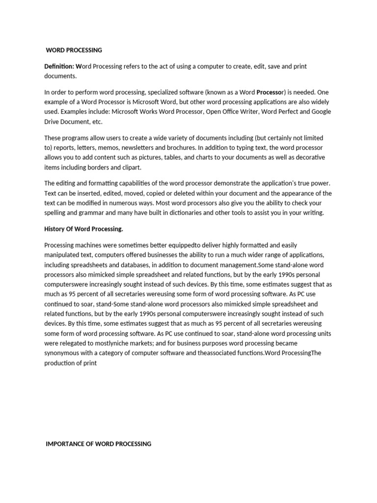 WORD PROCESSING-WPS Office | PDF | Computer Data Storage | Computer Hardware