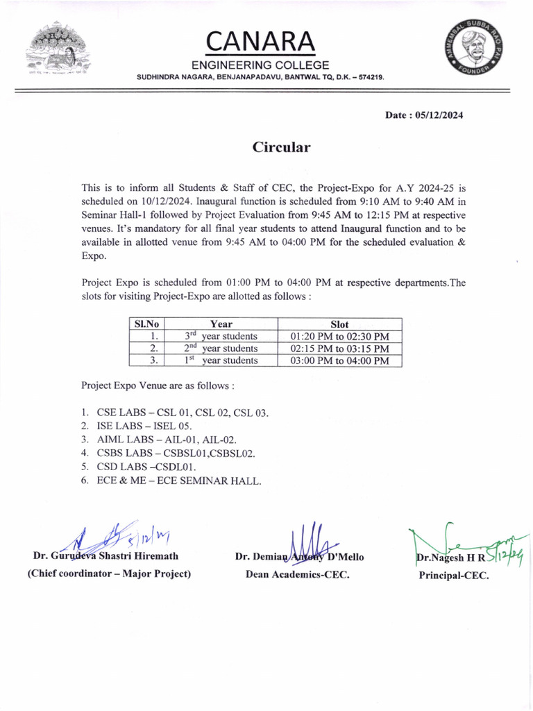 Project Expo 2024-25 | PDF