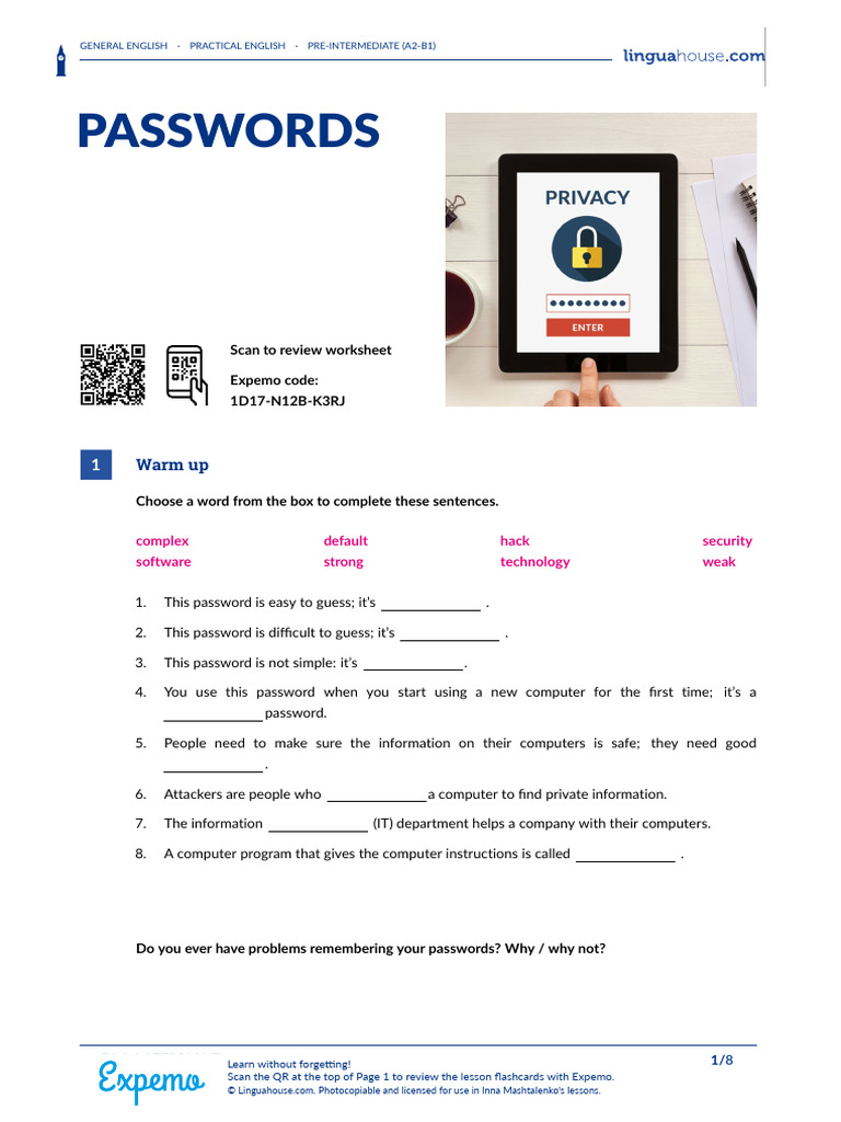 Passwords British English Student | PDF | Password | Linguistics