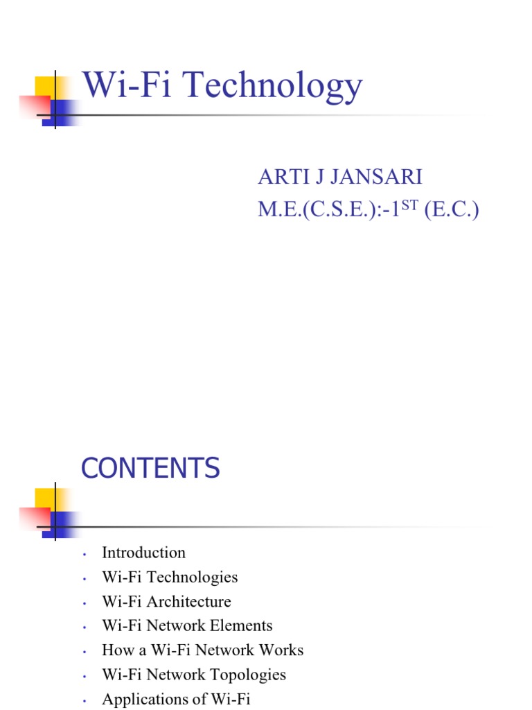 WI FI Technology | PDF | Wi Fi | Wireless Lan