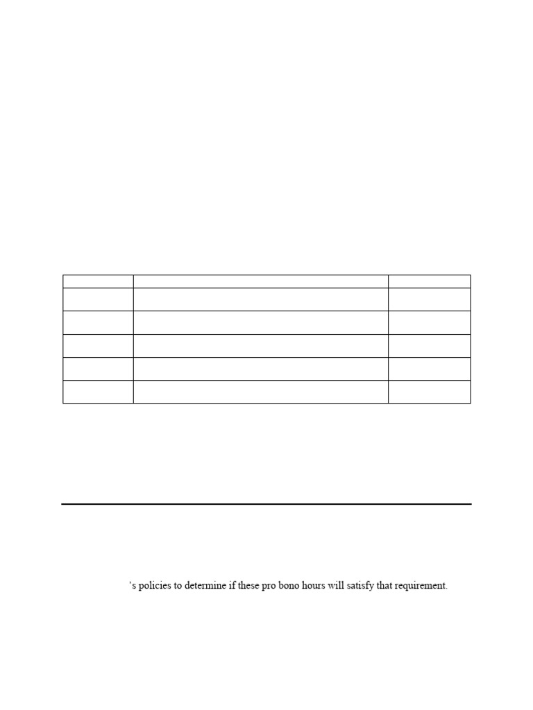 Pro Bono Certification Form Update | PDF