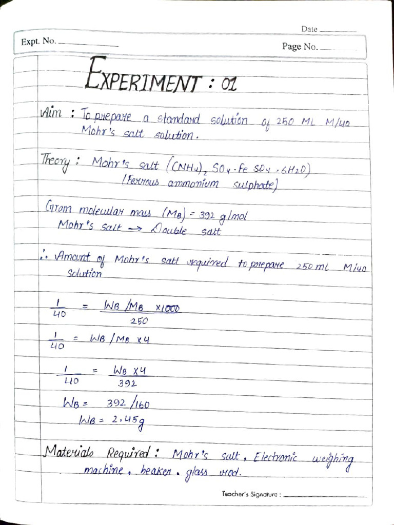 Experiment Documentation Template | PDF