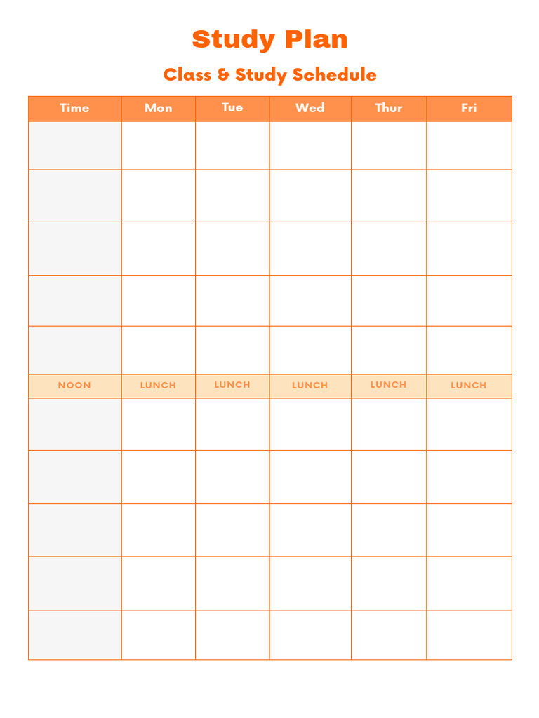 Study Plan | PDF