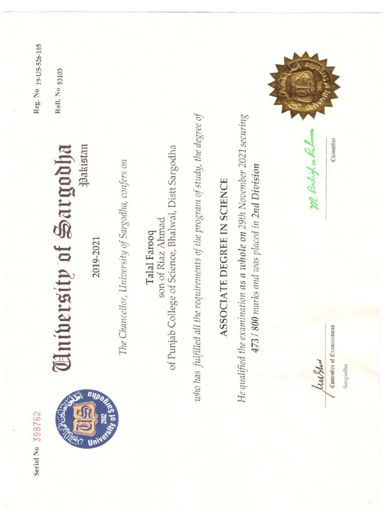 Bachelor degree | PDF