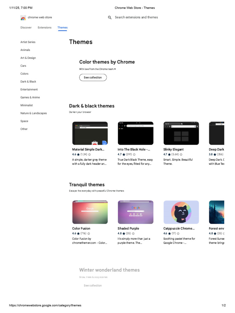 Chrome Web Store - Themes | PDF | Physical Sciences | Astronomy