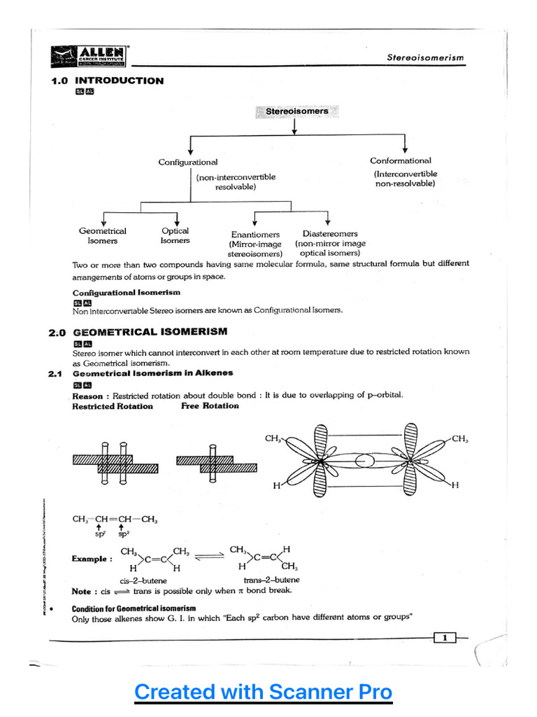 Stereo Chemistry | PDF | Isomer | Chirality (Chemistry)