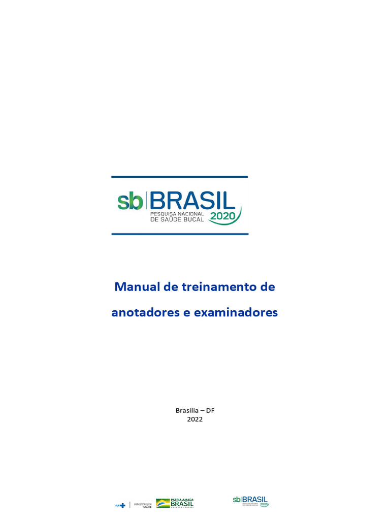 Manual de Treinamento SB Brasil 2020 | PDF | Dente humano | Odontologia