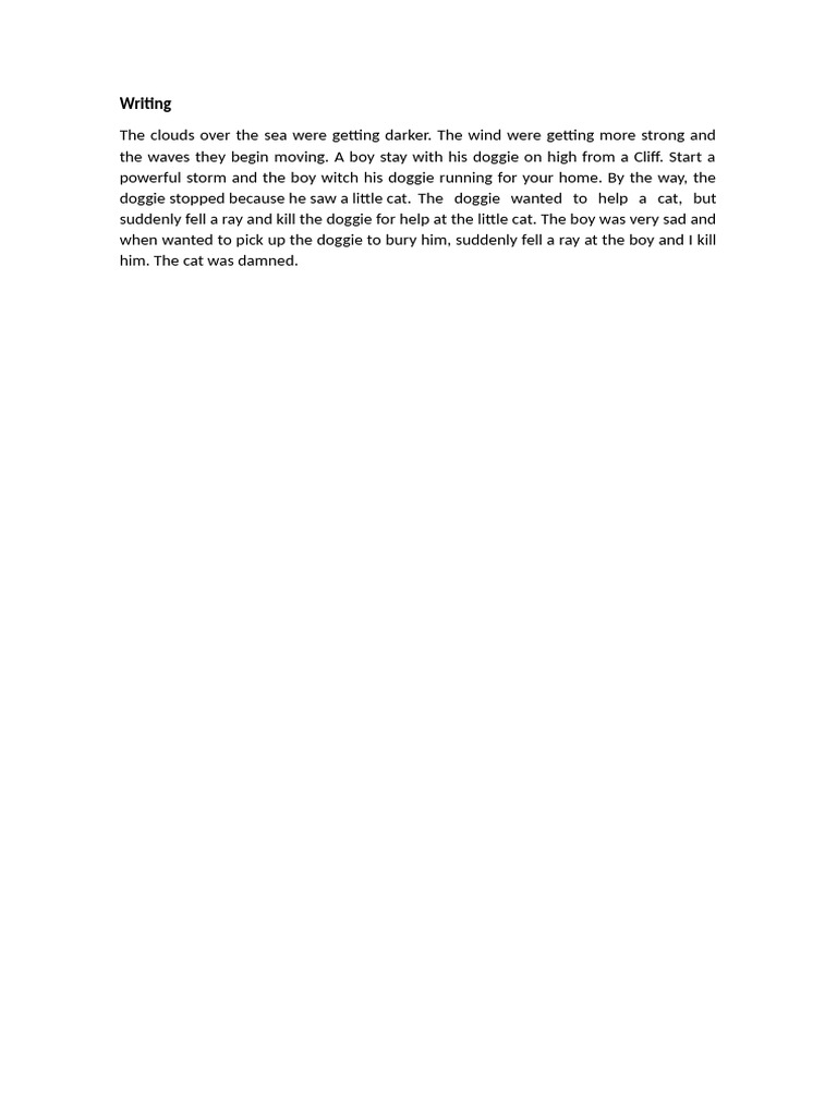 Writing 6 | PDF