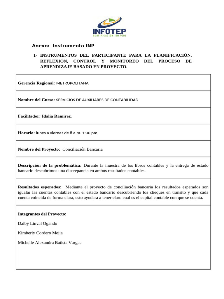 Inp - 1-1 | PDF | Aprendizaje | Contabilidad