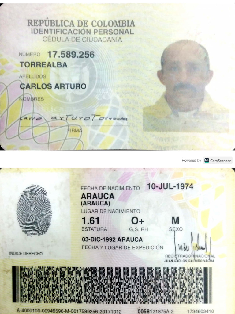 Cédula Arturo | PDF