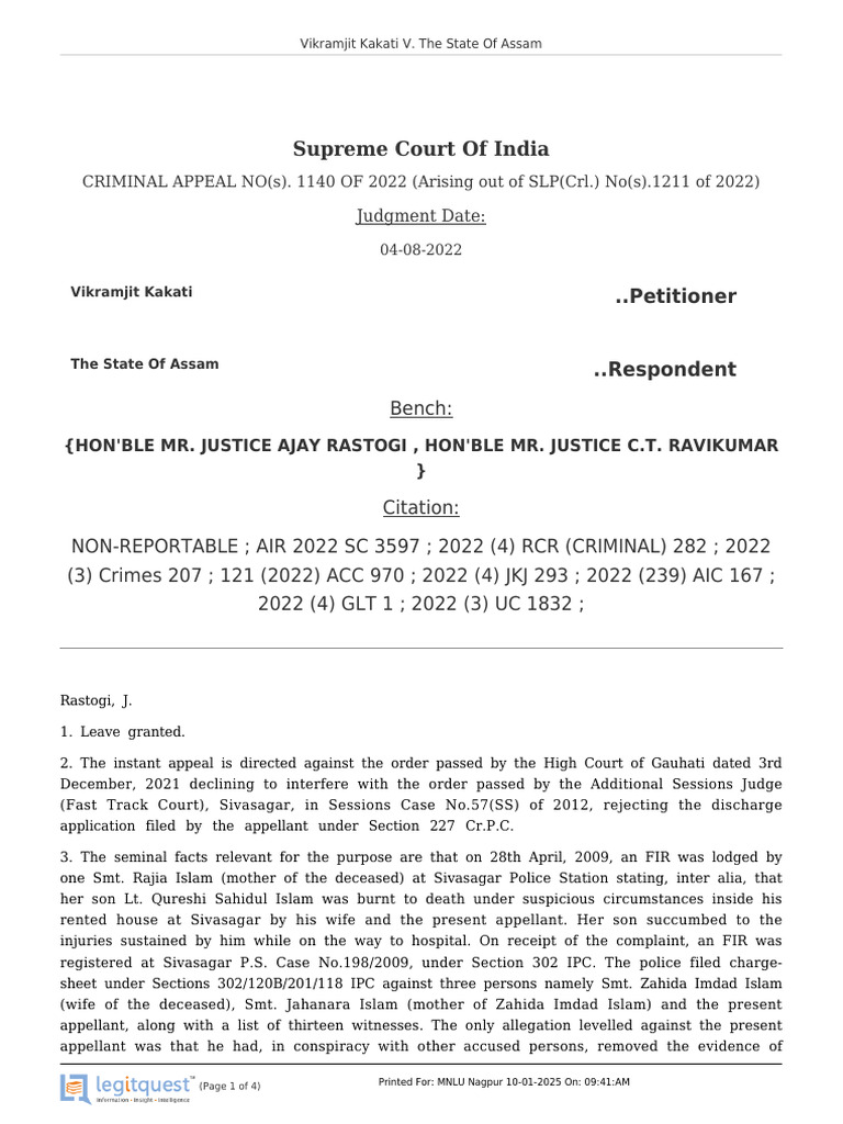 Case Laws | PDF | Trials | Prosecutor