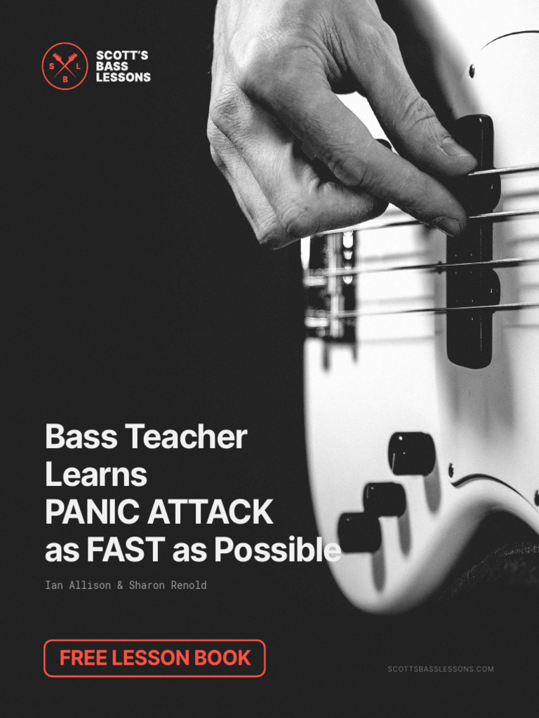 SBL 913 Lessonbook Bass Teacher Learns PANIC ATTACK As FAST As ...