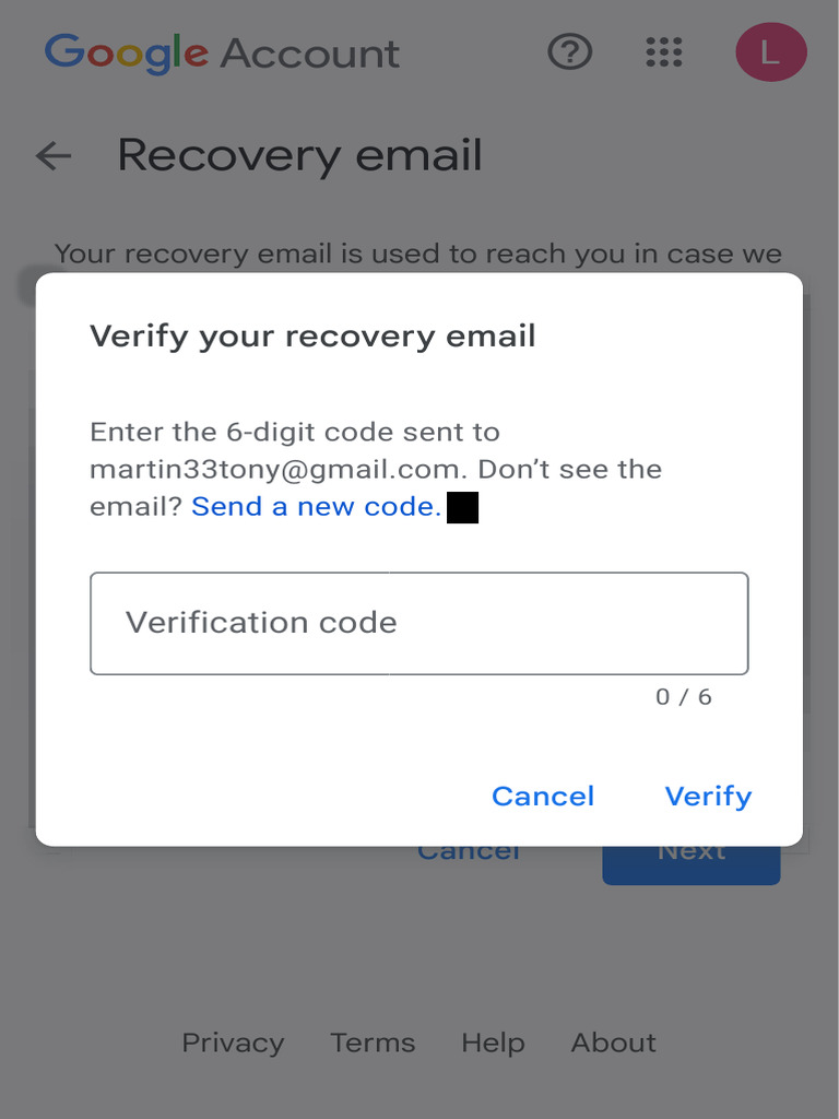 Recovery Email | PDF