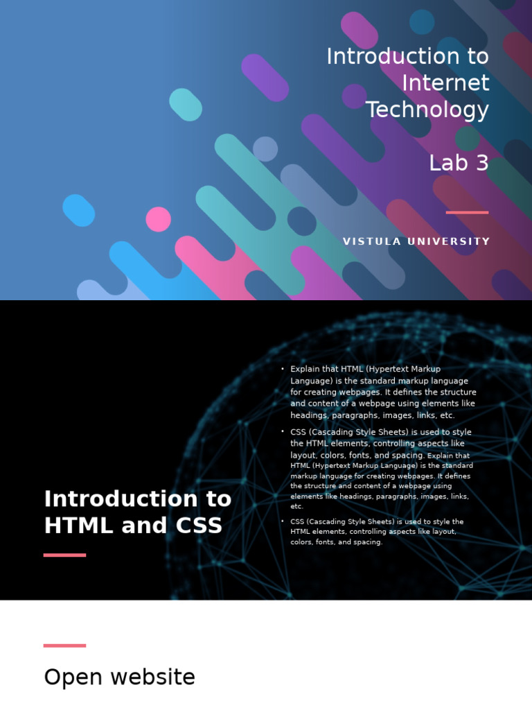 Introduction of internet Technology lab 3 (1) | PDF