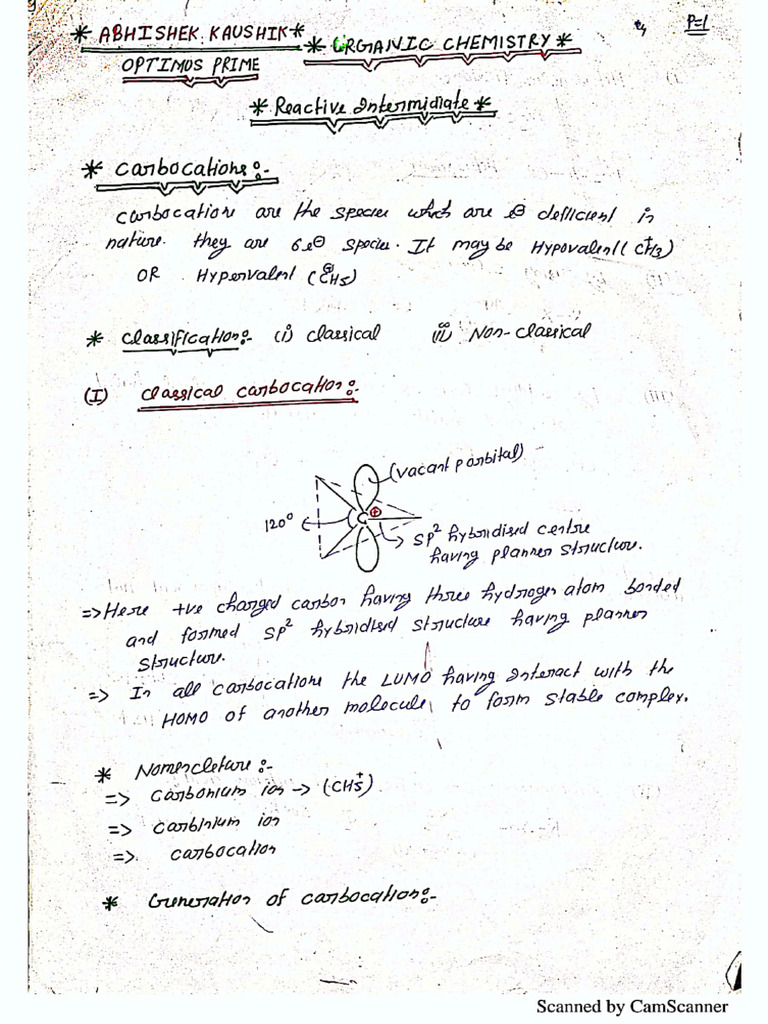 Reaction Intermediate - ChemContent | PDF
