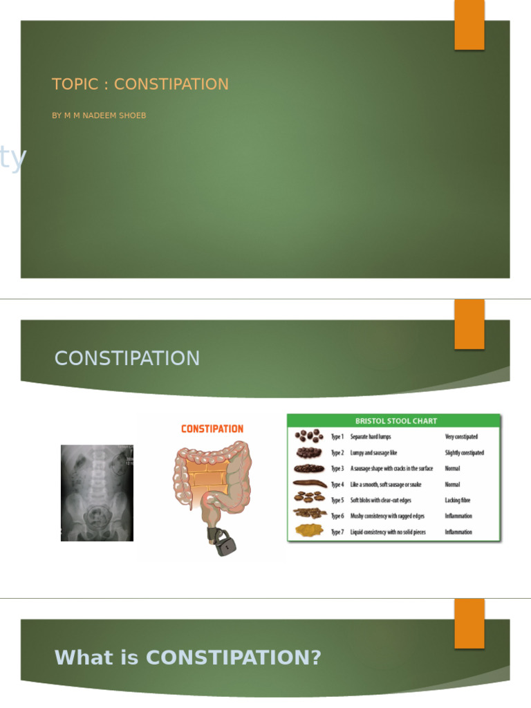 Constipation | PDF