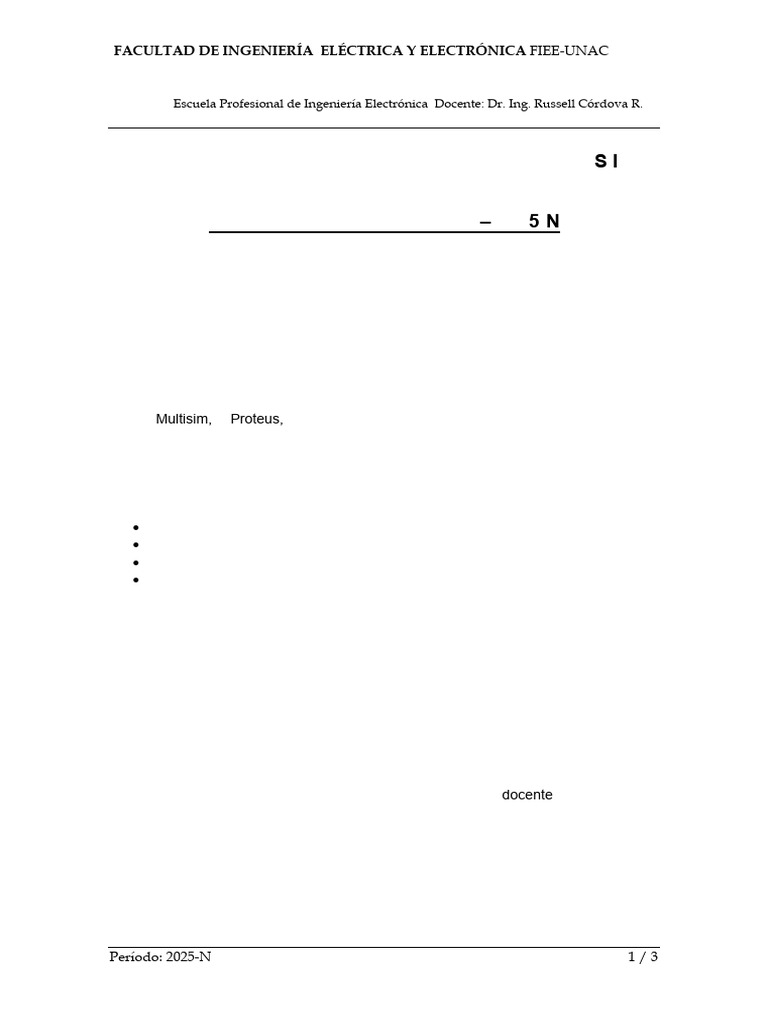 Indicaciones-Generales LabCE 2025-N | PDF | Electrónica | Laboratorios