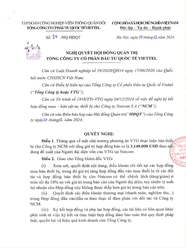 1.VGI_2024.12.23_3f0d599_20122024NQ.84_NQHDQT_ve_viec_ban_thiet_bi_cho_NCM | PDF | Economies ...