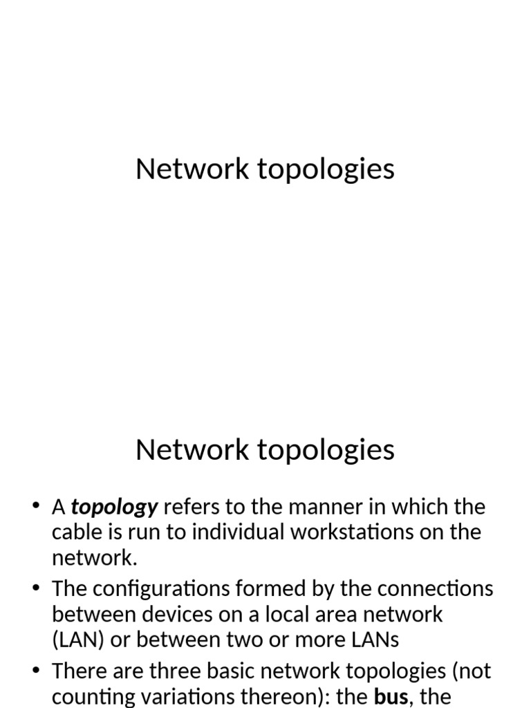 Network topologies | PDF | Network Topology | Computer Network