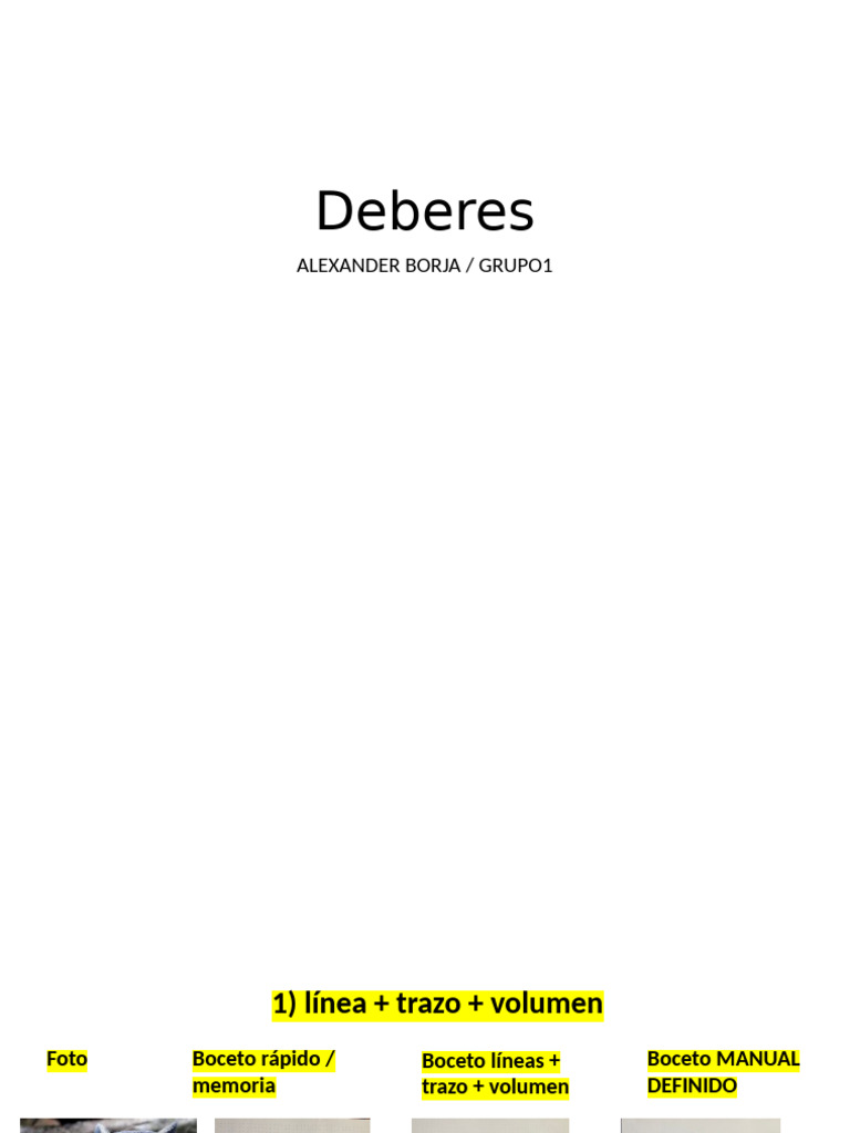 1 BOCETO deberes | PDF