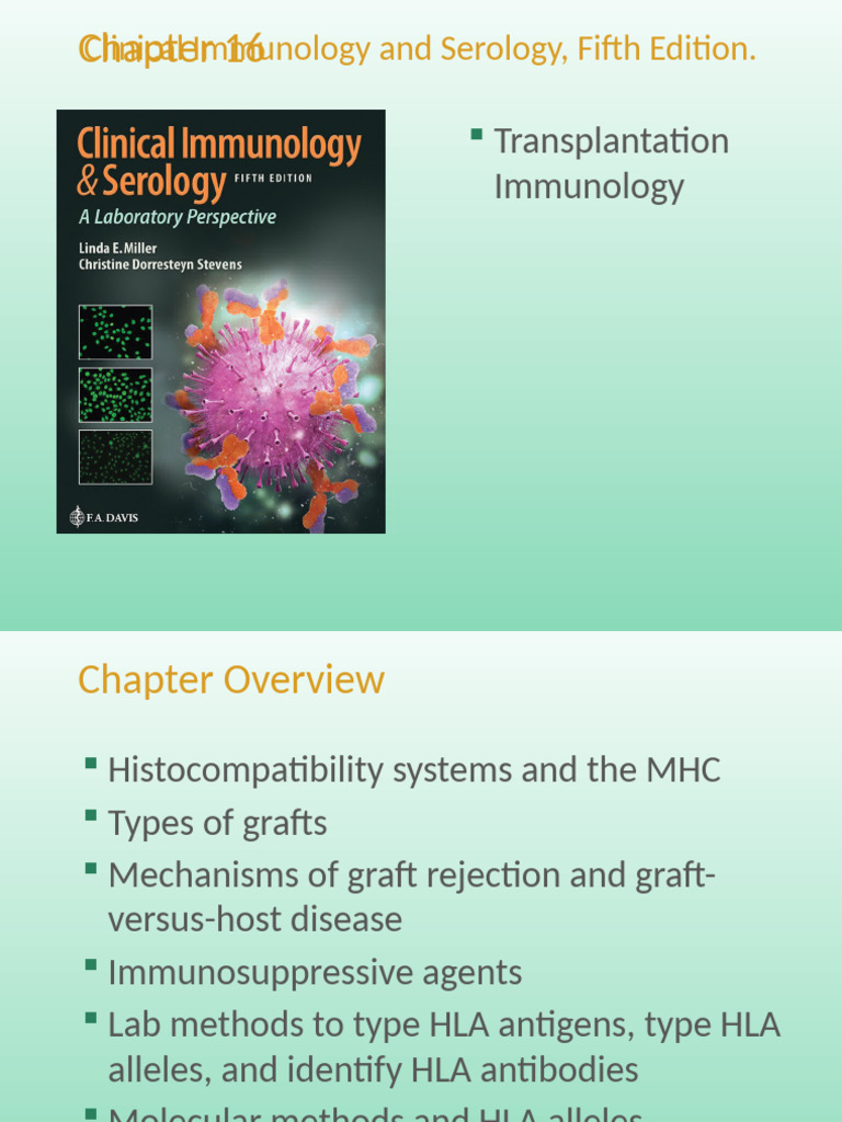 Chapter 16 Transplantion Immunology-Student Version | PDF | Transplant ...