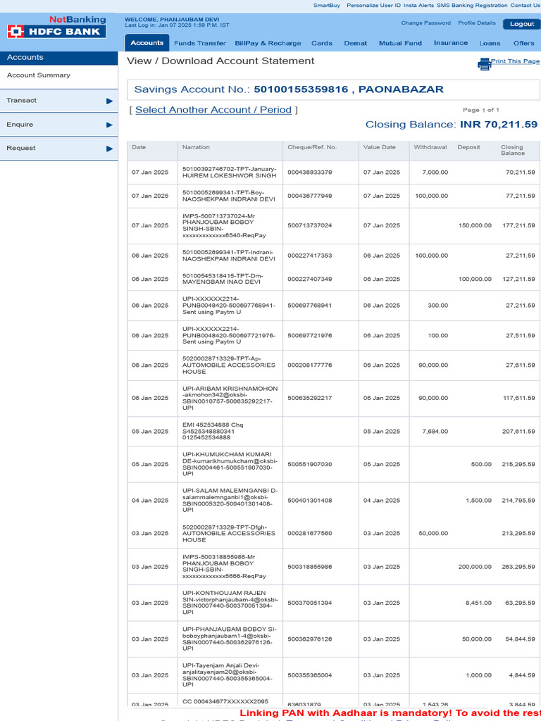 Welcome To HDFC Bank NetBanking 33 | PDF | Financial Services | Service ...