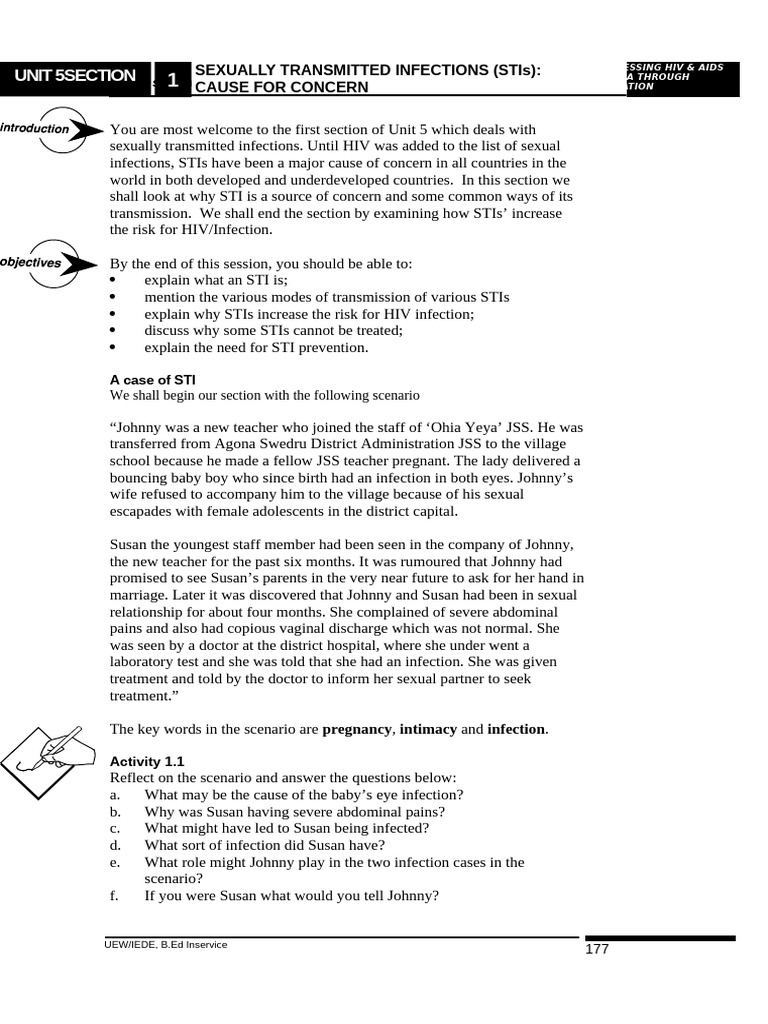 Unit 5 Section 1 hiv NEW (1) | PDF | Sexually Transmitted Infection | Diseases And Disorders