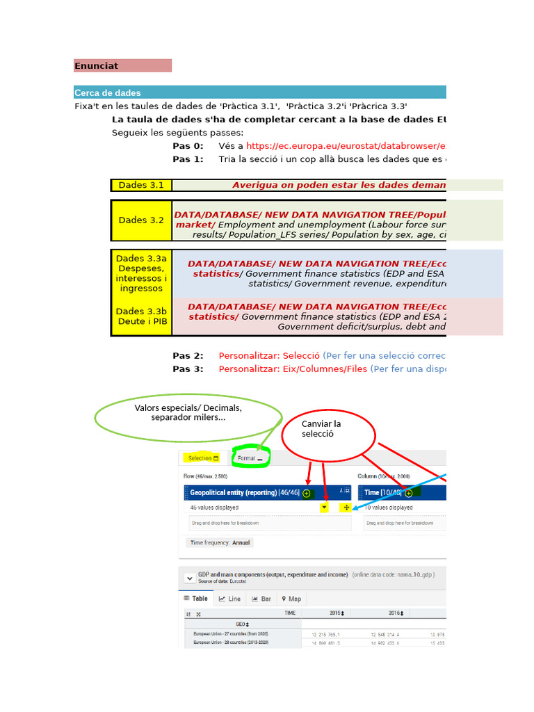 Practica 3 Preus, Treball I Public Enunciat | PDF