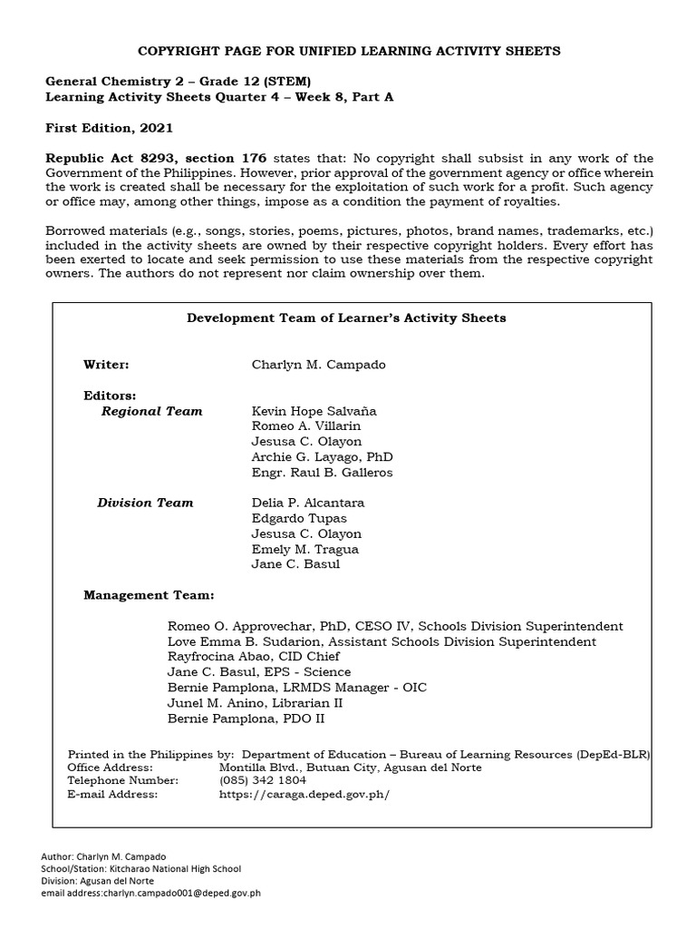 GC2_Q4_Week-8a (1) | PDF | Redox | Anode
