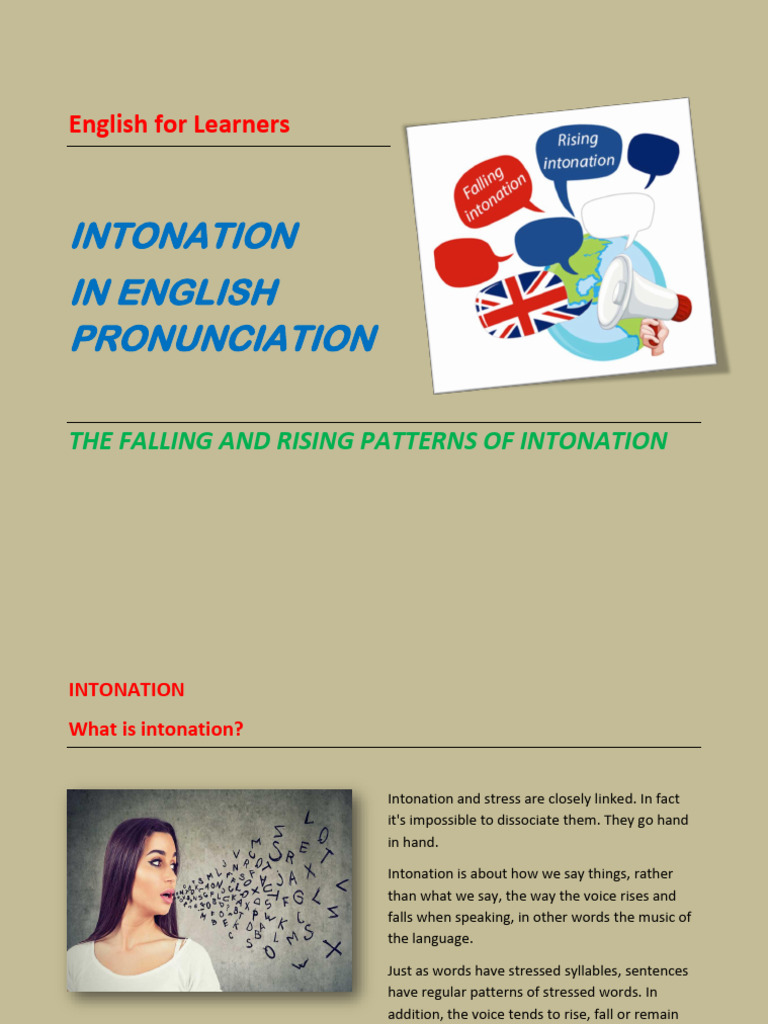 Falling and Rising Intonation | PDF | English Language | Question