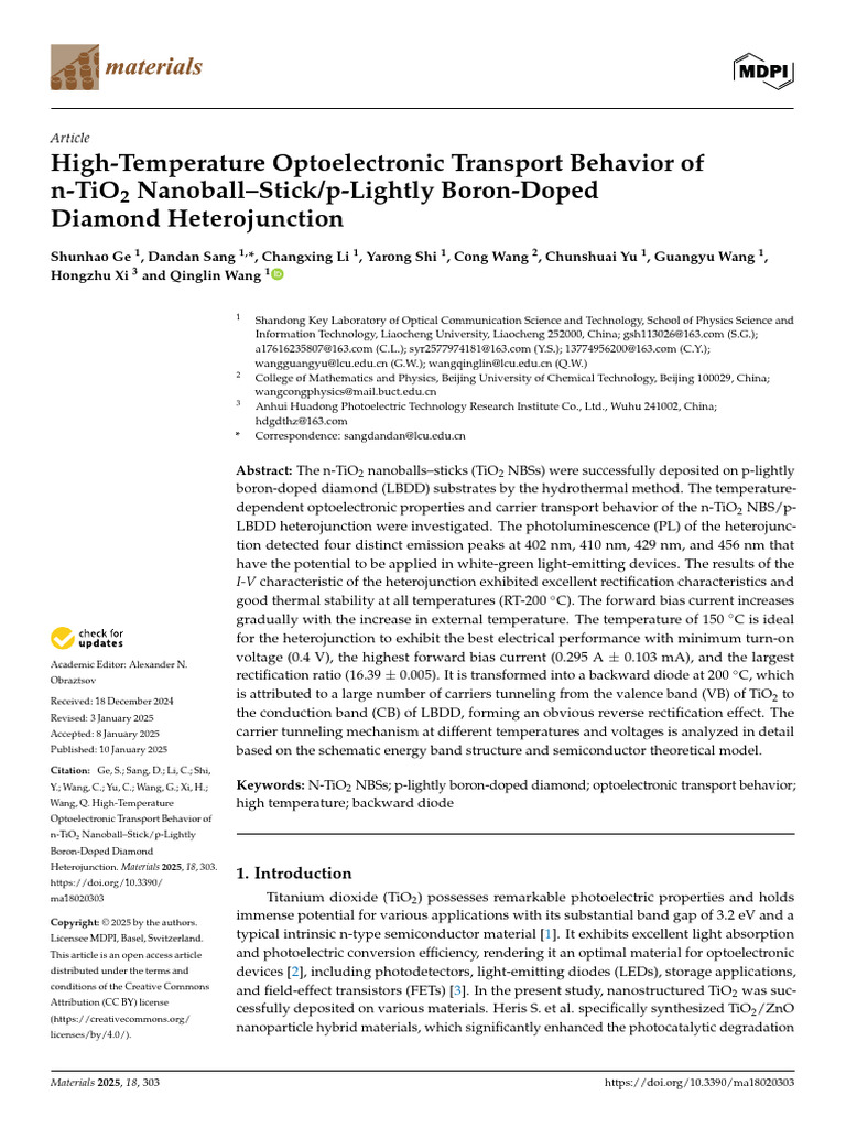 materials-18-00303 | PDF | Titanium Dioxide | Raman Spectroscopy