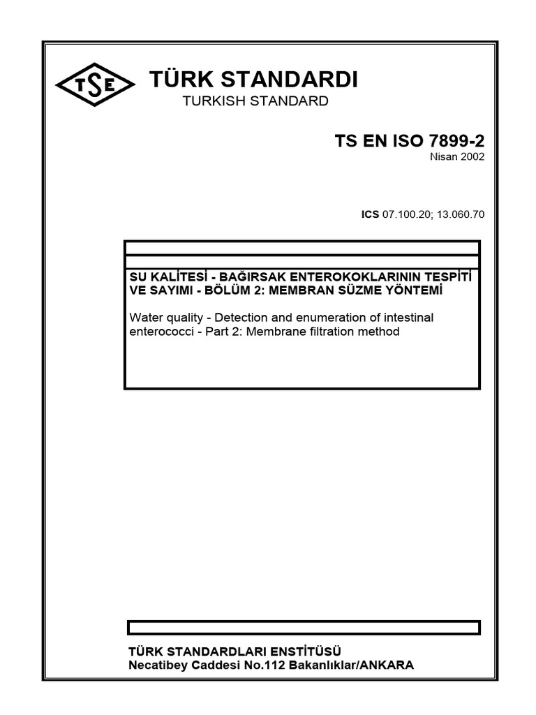 TS en Iso 7899-2 | PDF