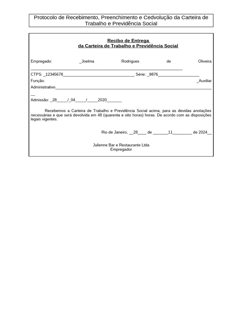 Anexo-4-Protocolo-de-recebimento-e-Entrega-de-CTPS (1) Feito 2 | PDF