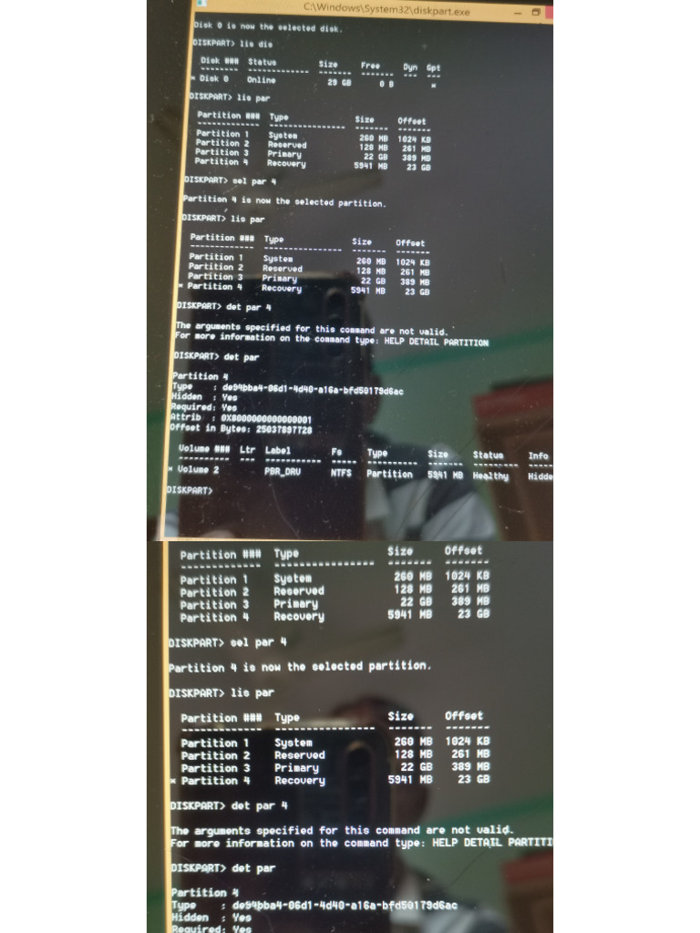 Miix Diskpart Details Jan 2k24 | PDF