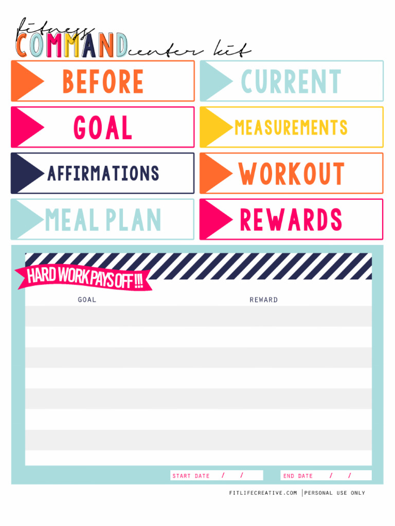 Fitness Command Center Kit | PDF