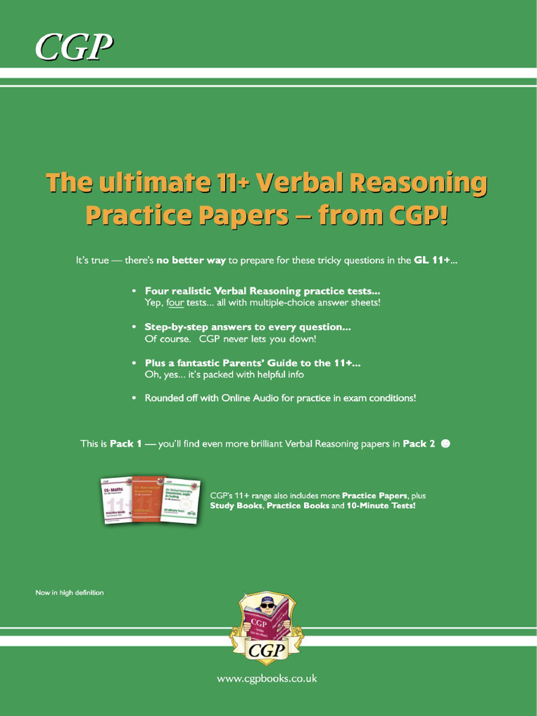 CGP GL VR PracticePapers 10-11 Pack 1 Page-79 | PDF