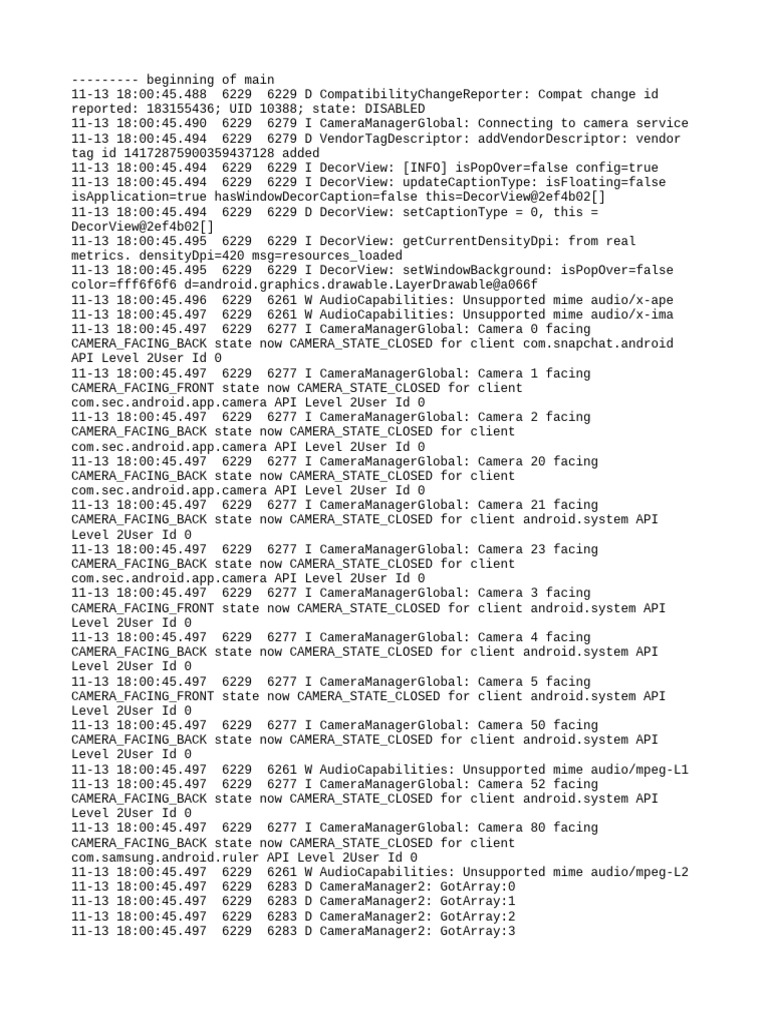 Log Cat 1699894845439 | PDF | Computer Science | Software Engineering