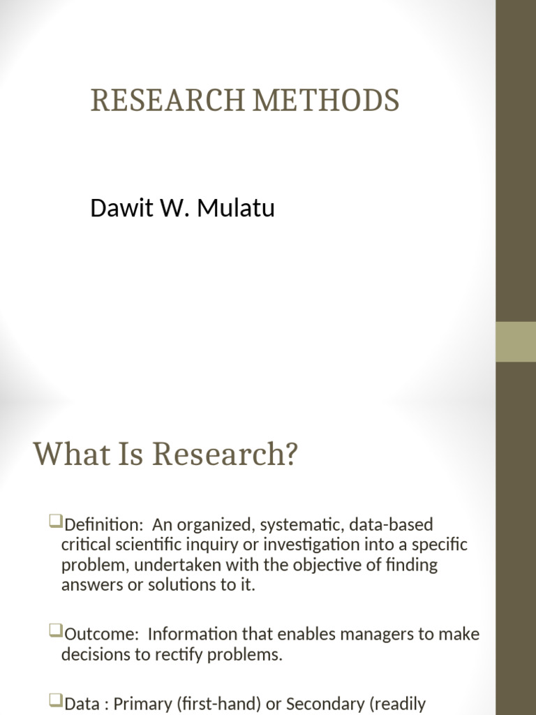 Lecture Notes-Research Methods | PDF | Sampling (Statistics ...