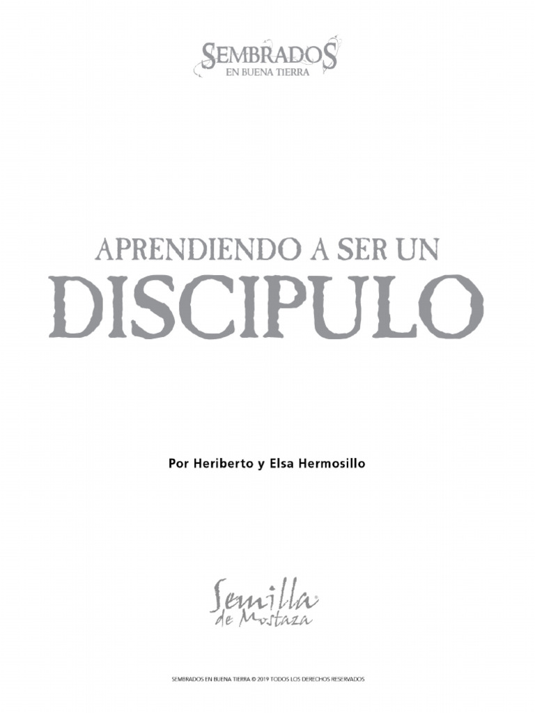 1 Aprendiendo A Ser Discipulo | PDF