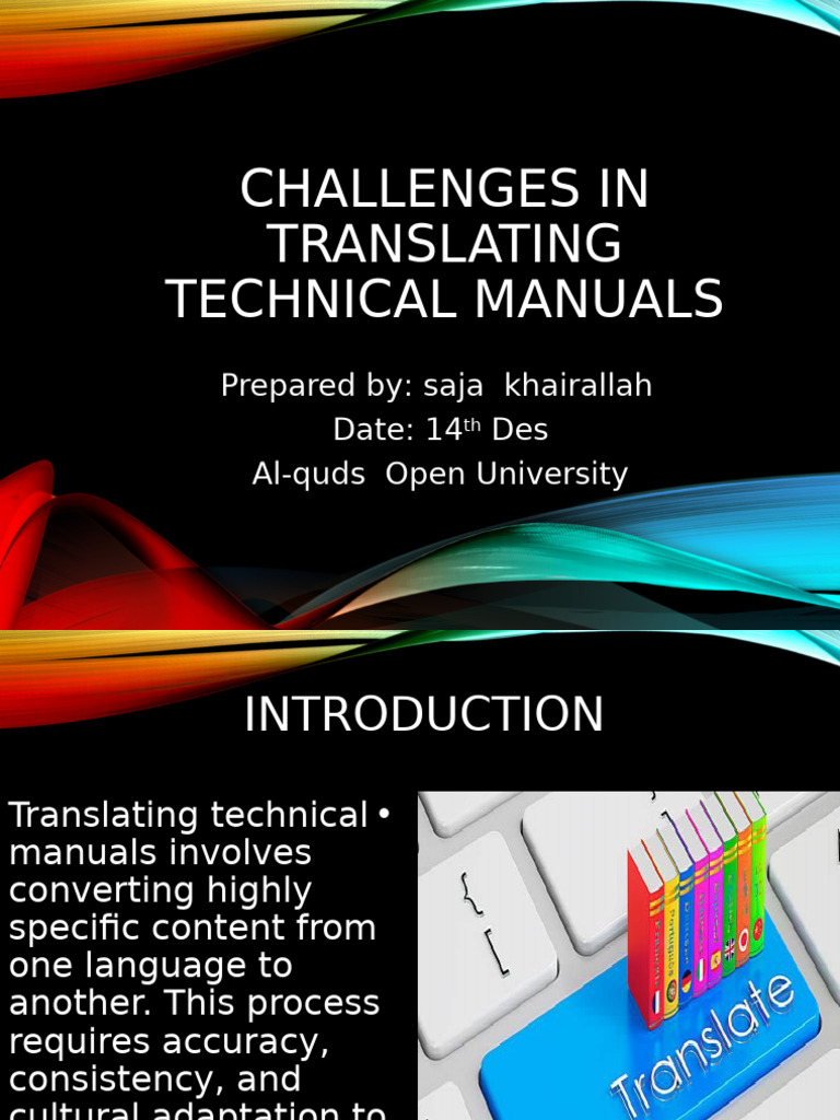 Challenges in Translating Technical Manuals+2 | PDF